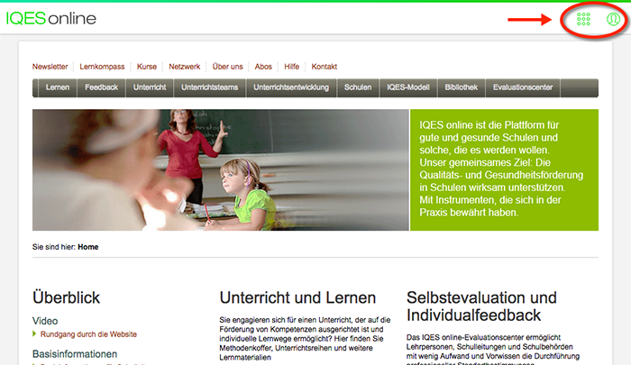 Meine Benutzerdaten – IQES