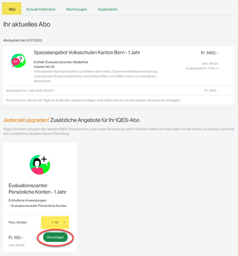 Evaluationen durchführen – IQES