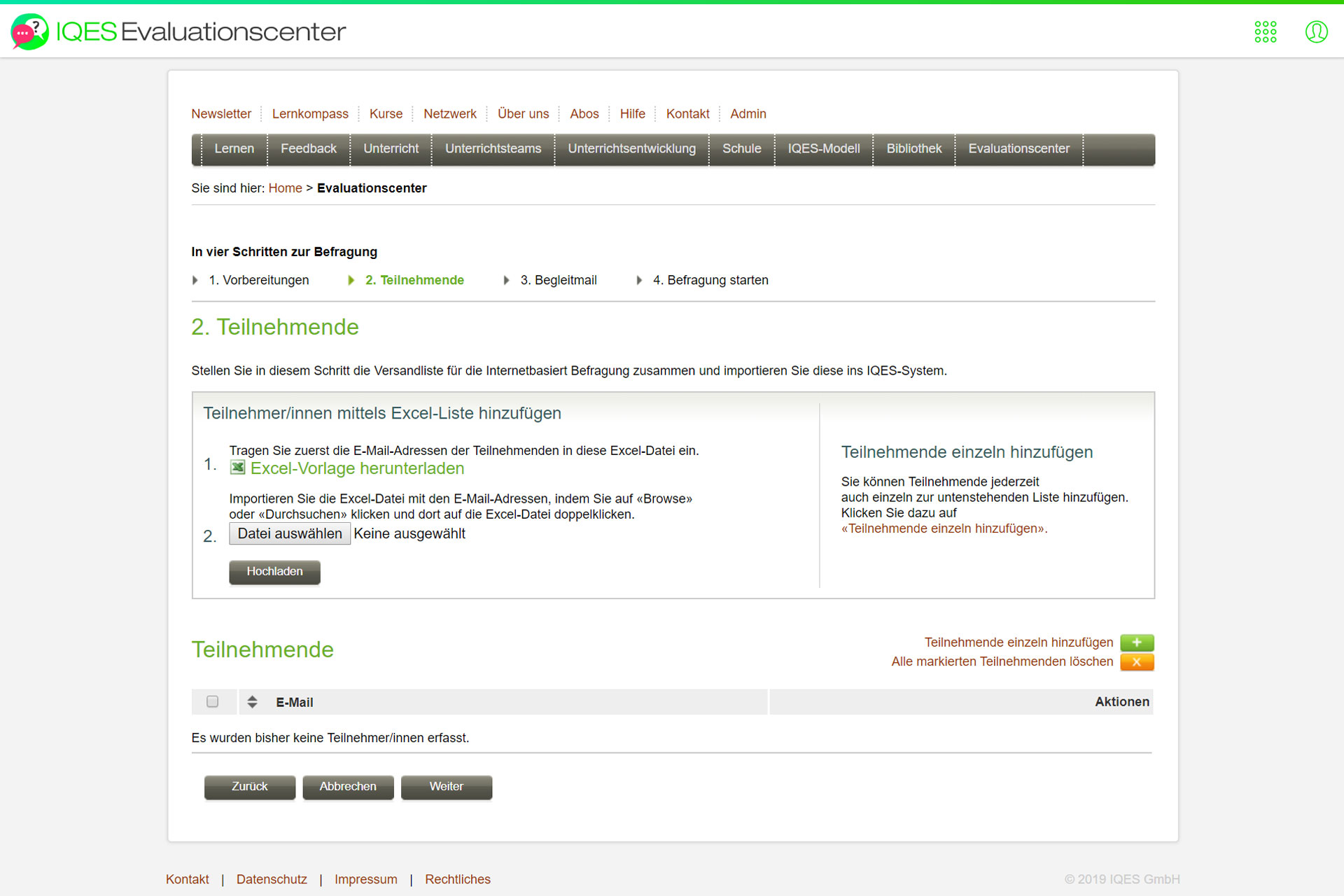 Evaluationscenter – IQES