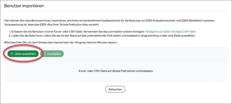 Evaluationen durchführen – IQES